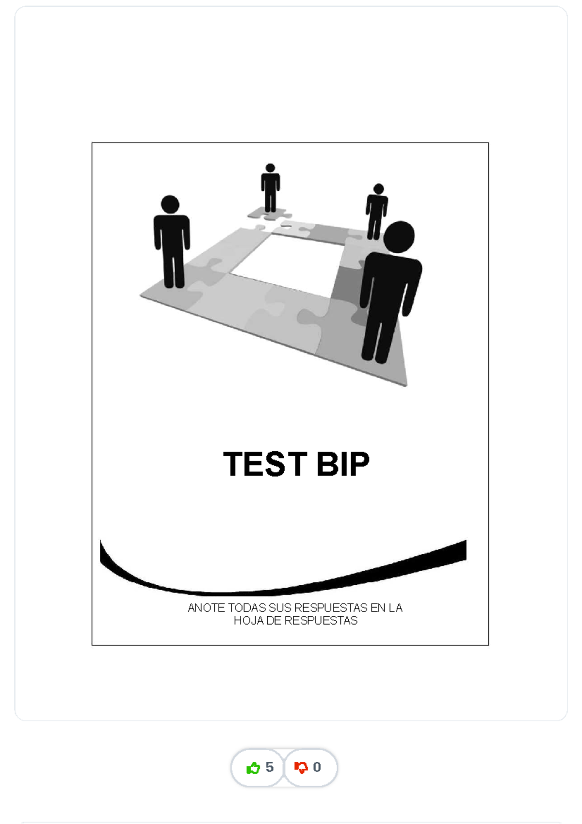 Test-bip-test-bip compress - ANOTE TODAS SUS RESPUESTAS EN LA HOJA DE ...