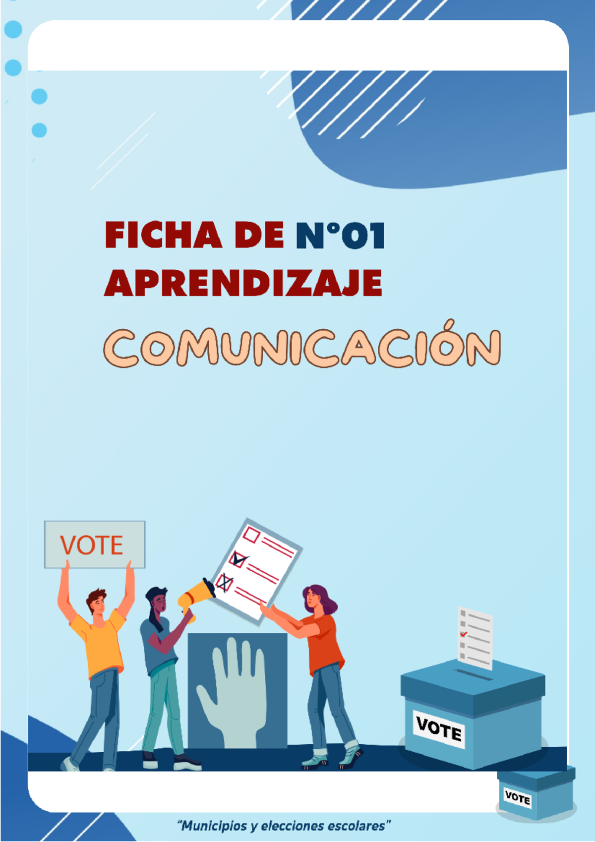 Ficha DE Aprendizaje N° 01 5TO Grado - ¡HOLA! Bienvenidos a esta experiencia de aprendizaje. En ...
