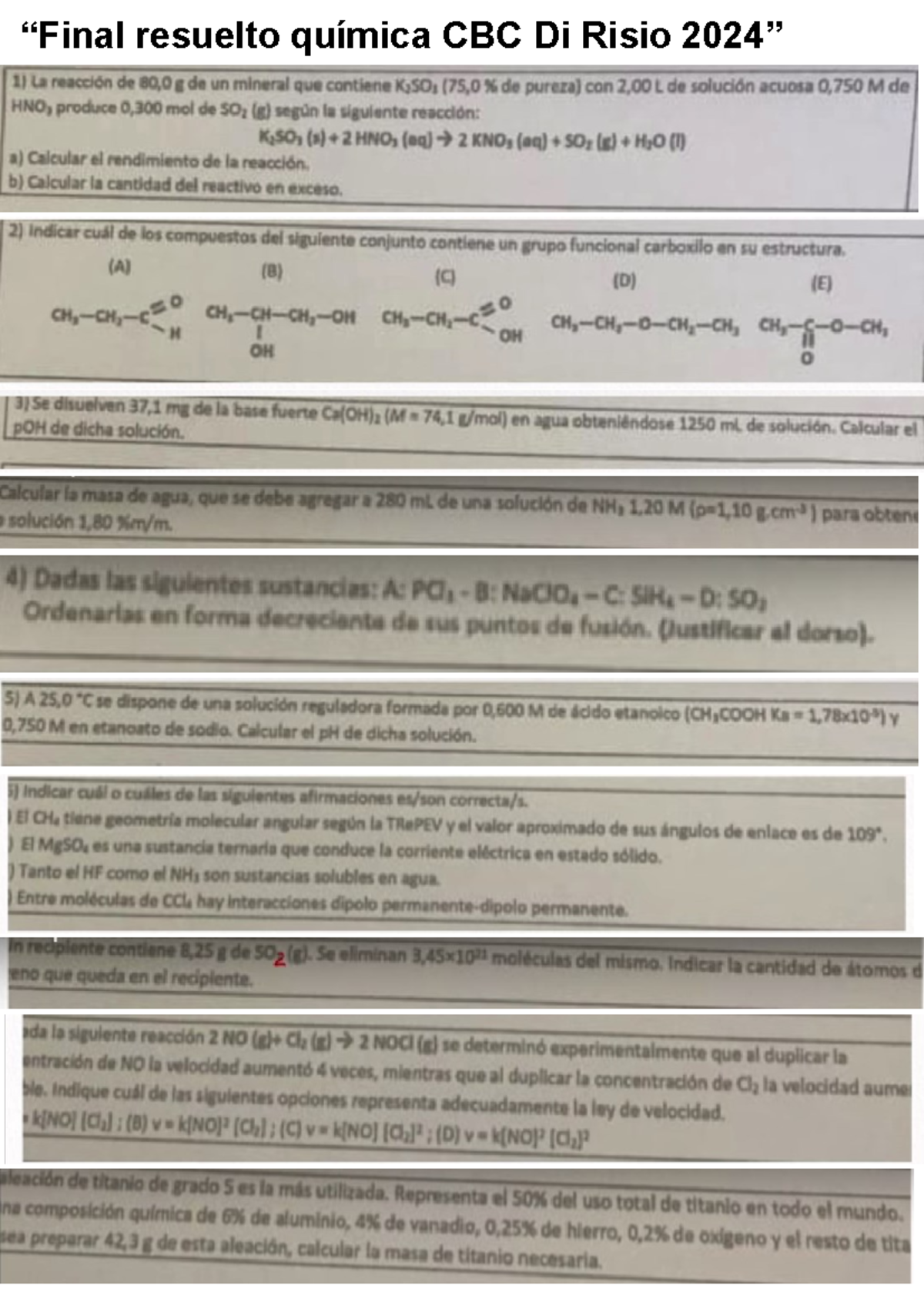 Final resuelto química CBC Di Risio 2024 - resuelto química CBC Di ...
