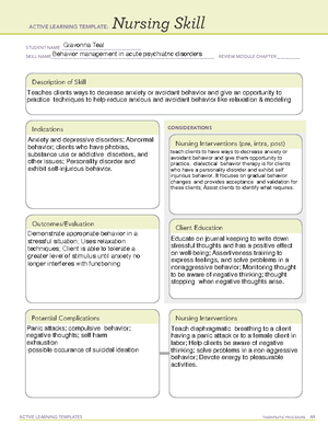 Crisis Management - ATI - ACTIVE LEARNING TEMPLATES THERAPEUTIC ...
