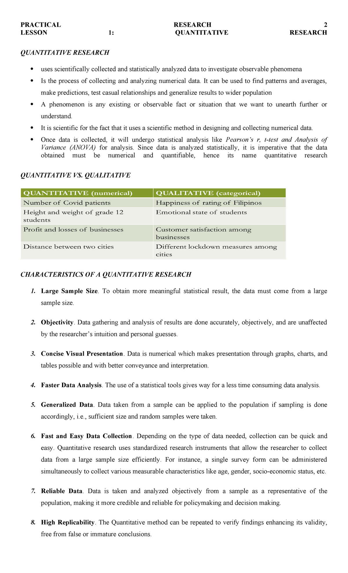 Practical Research 2 - ..... - PRACTICAL RESEARCH 2 LESSON 1 ...