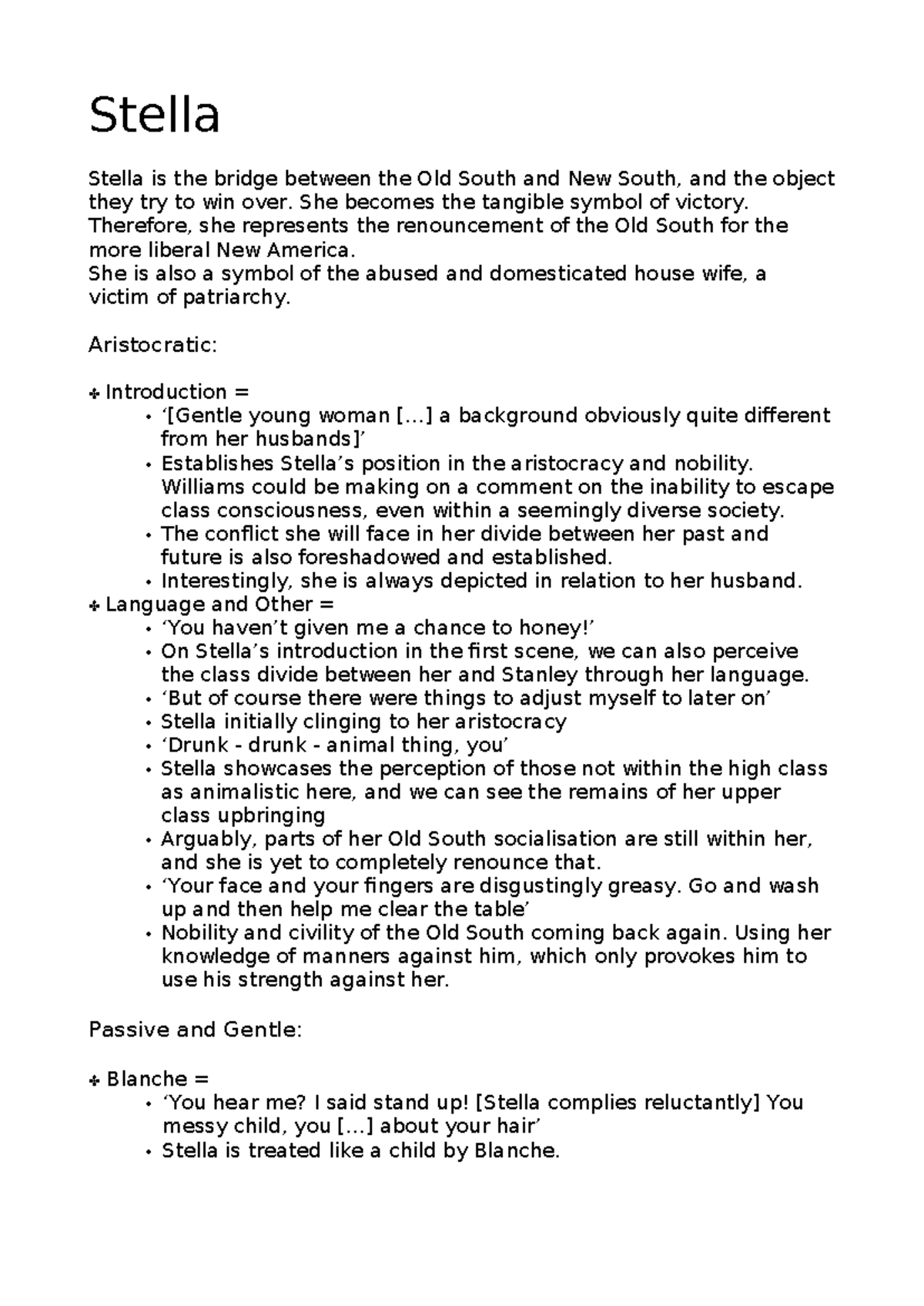 Stella Character Profile - Stella Stella is the bridge between the Old ...