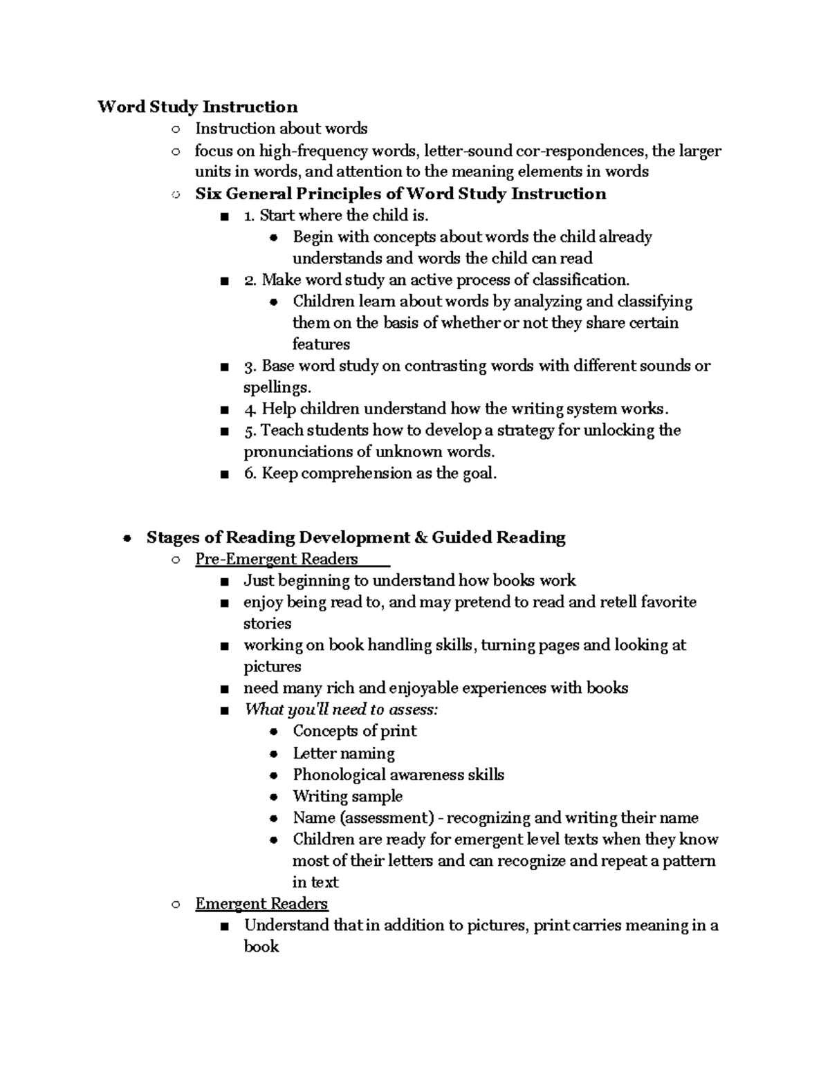 Word Study - 6 General Principles of Word Study Instruction - Word ...