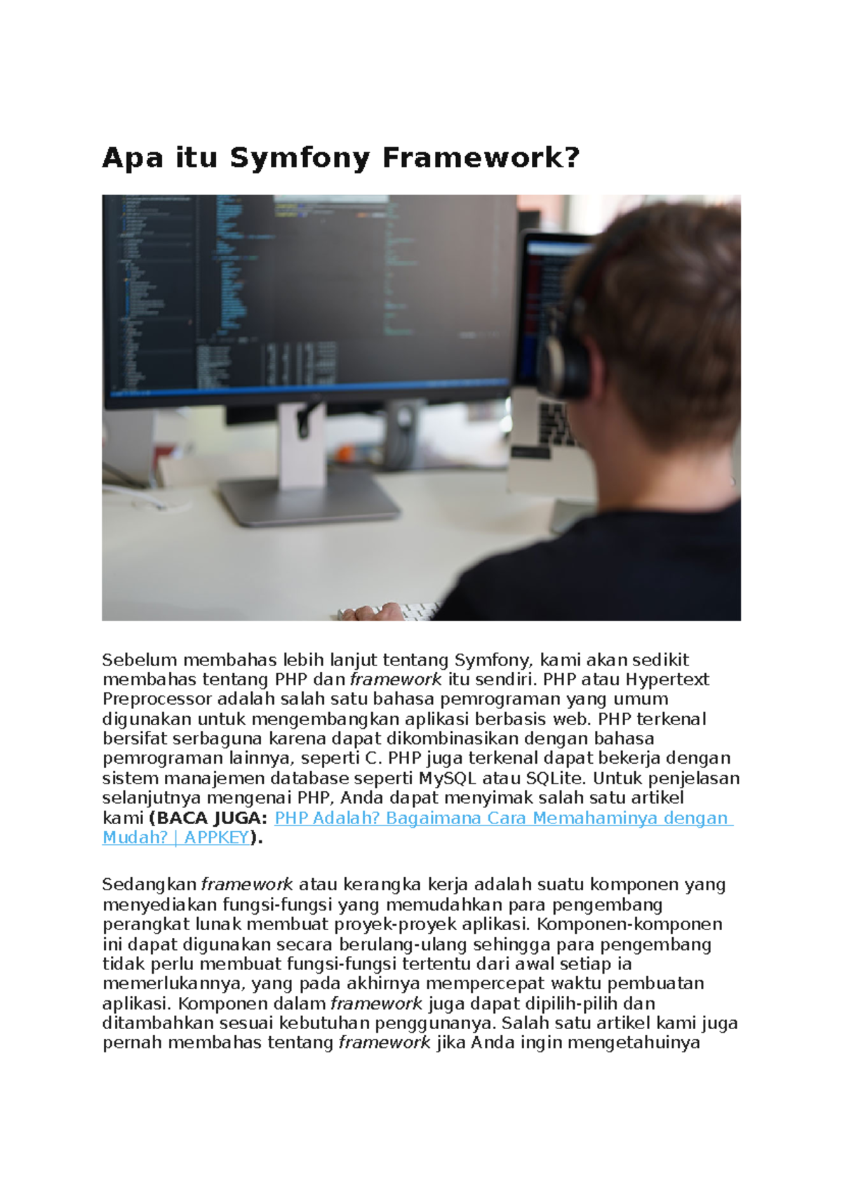 Apa itu Symfony Framework - Apa itu Symfony Framework? Sebelum membahas lebih lanjut tentang ...
