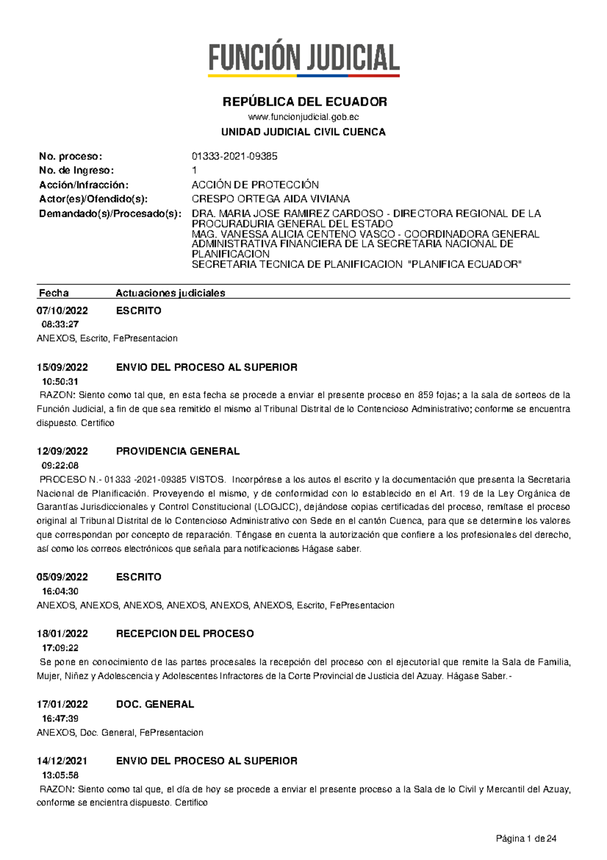 Aida Crespo 1era instancia - 07/10/2022 ESCRITO 08:33: ANEXOS, Escrito ...