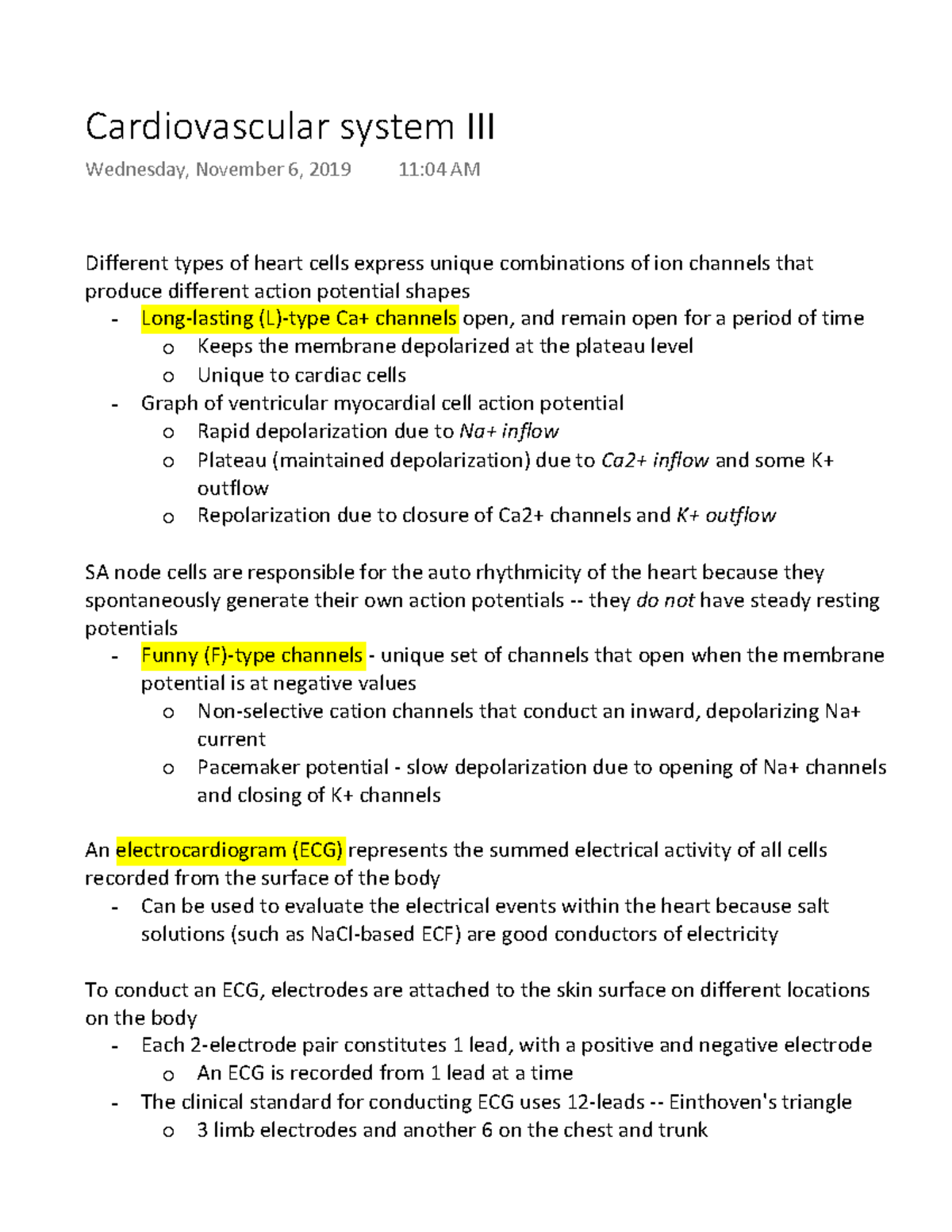 Cardiovascular system III - Warning: TT: undefined function: 32 Different types of heart cells ...
