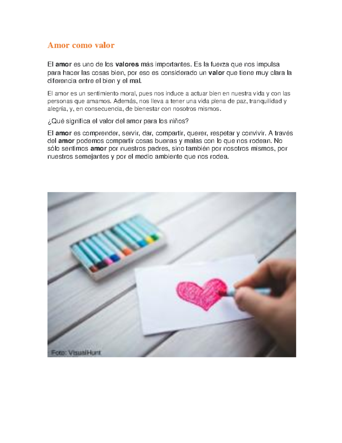 Amorcomovalor - gracias - Amor como valor El amor es uno de los valores ...