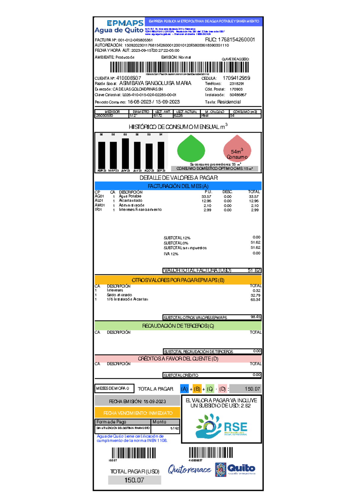 Entity (11) - gfgf - EMPRESA PÚBLICA METROPOLITANA DE AGUA POTABLE Y ...