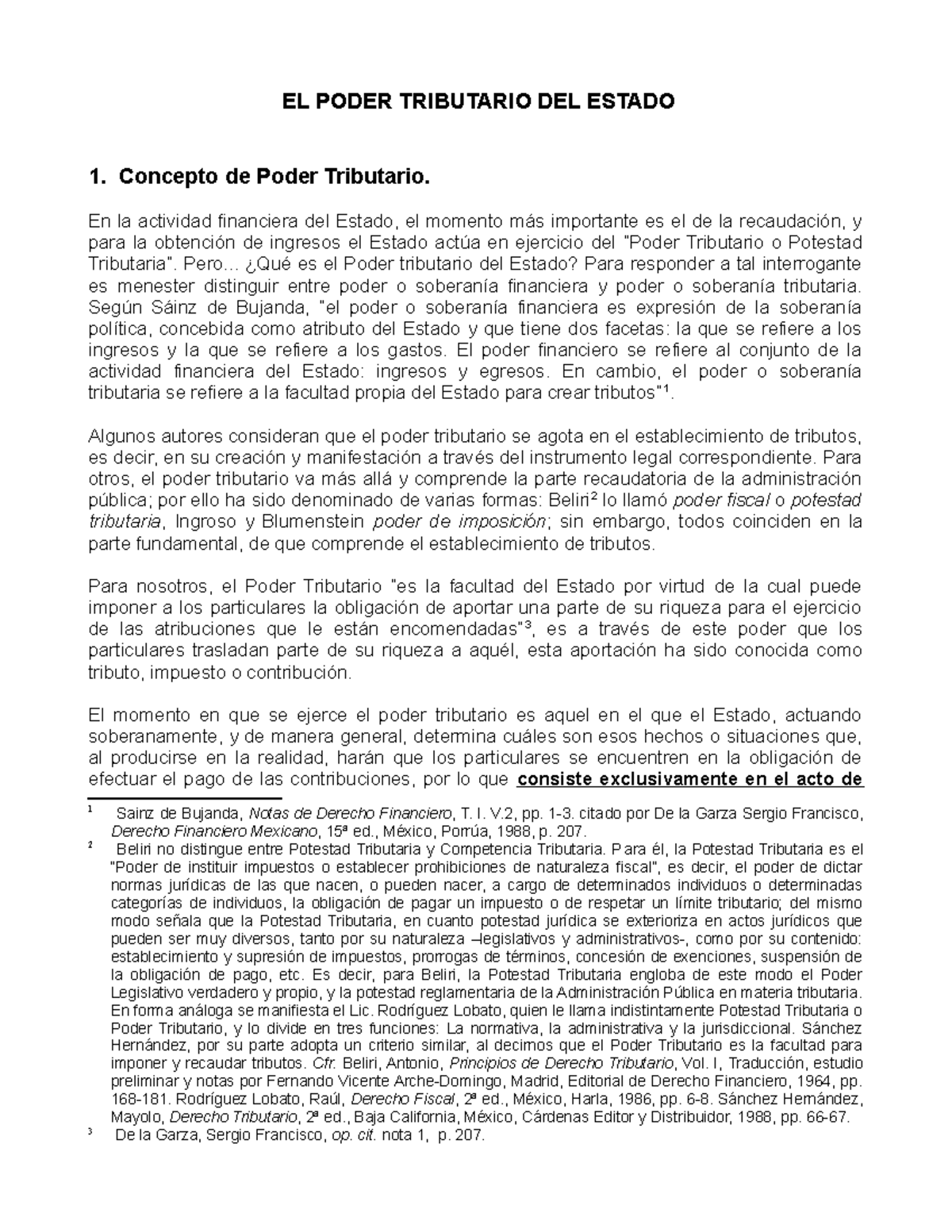 Poder TRIB EDO - Derecho Fiscal - EL PODER TRIBUTARIO DEL ESTADO 1 ...