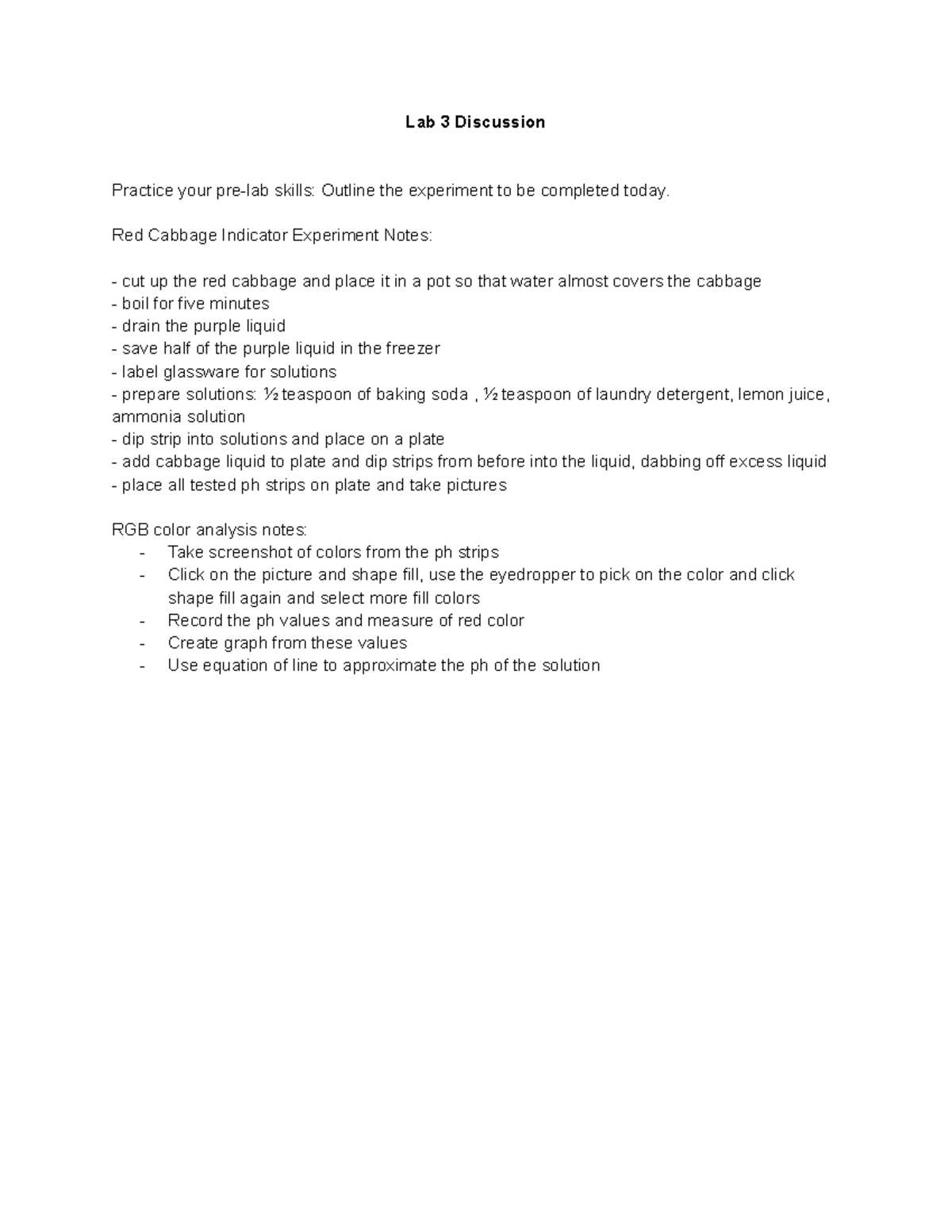 Copy of Lab 3 - Discussion - Biology 2B03 - McMaster - Studocu