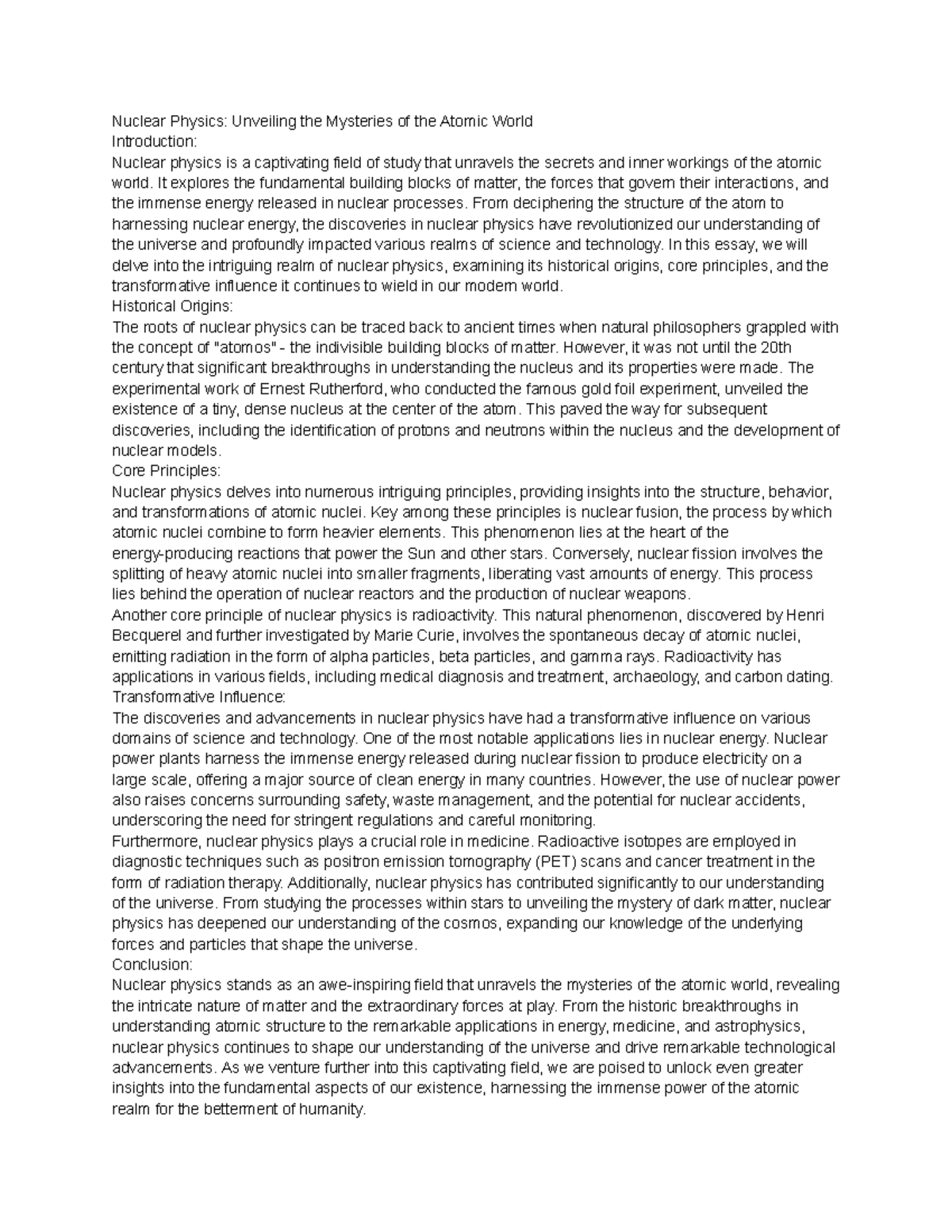 Nuke - notes - Nuclear Physics: Unveiling the Mysteries of the Atomic ...