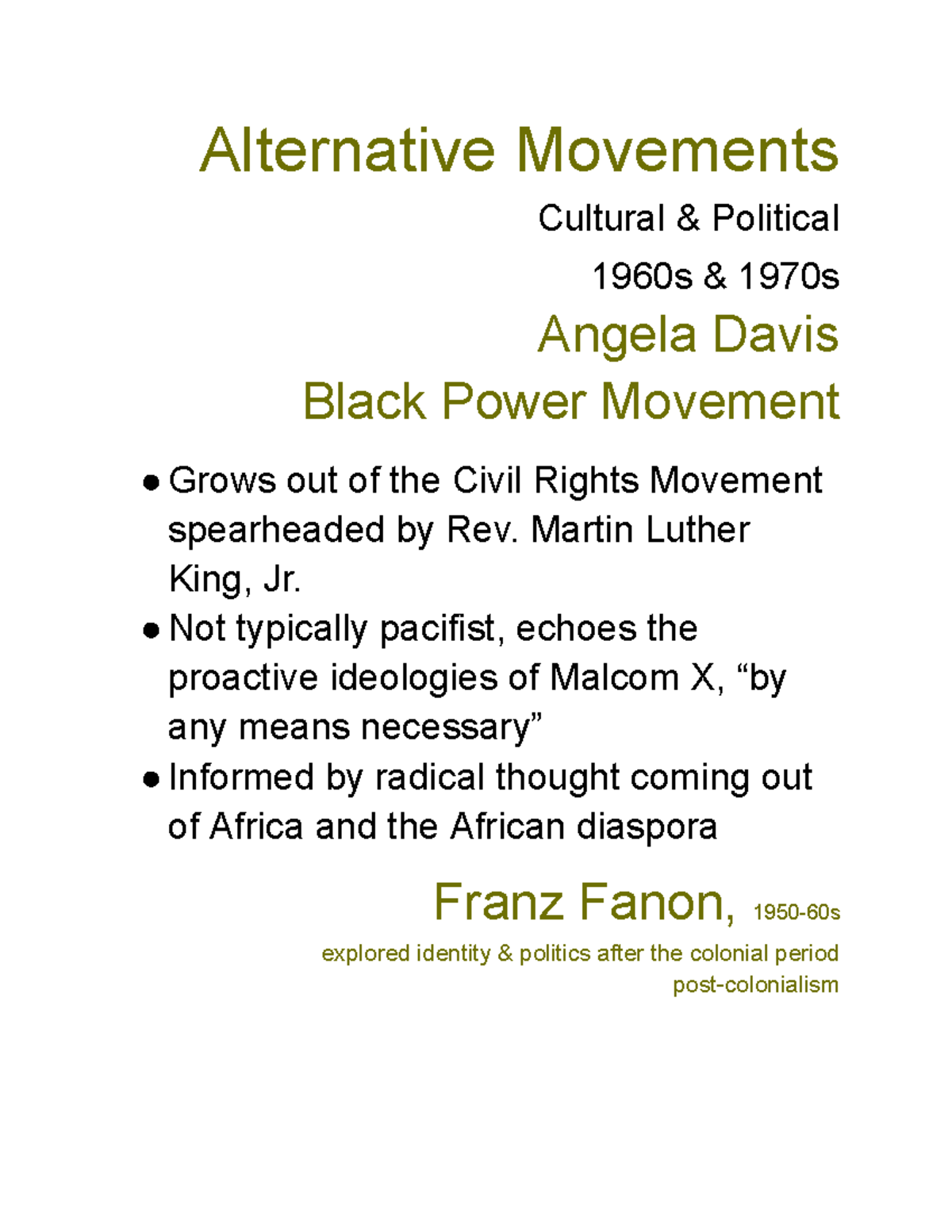 Alternative Movements-3 - Alternative Movements Cultural & Political ...