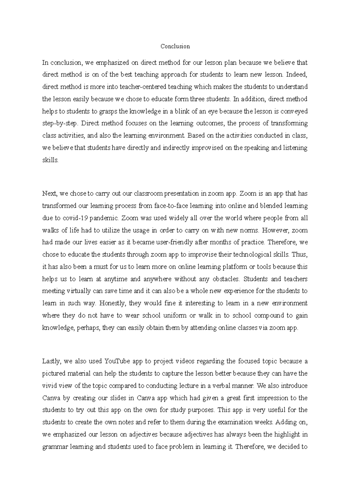 Conclusion for mitg - handy - Conclusion In conclusion, we emphasized ...