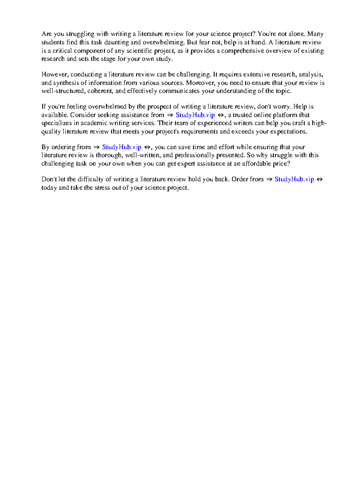 How To Do A Literature Review For A Science Project - Are you ...