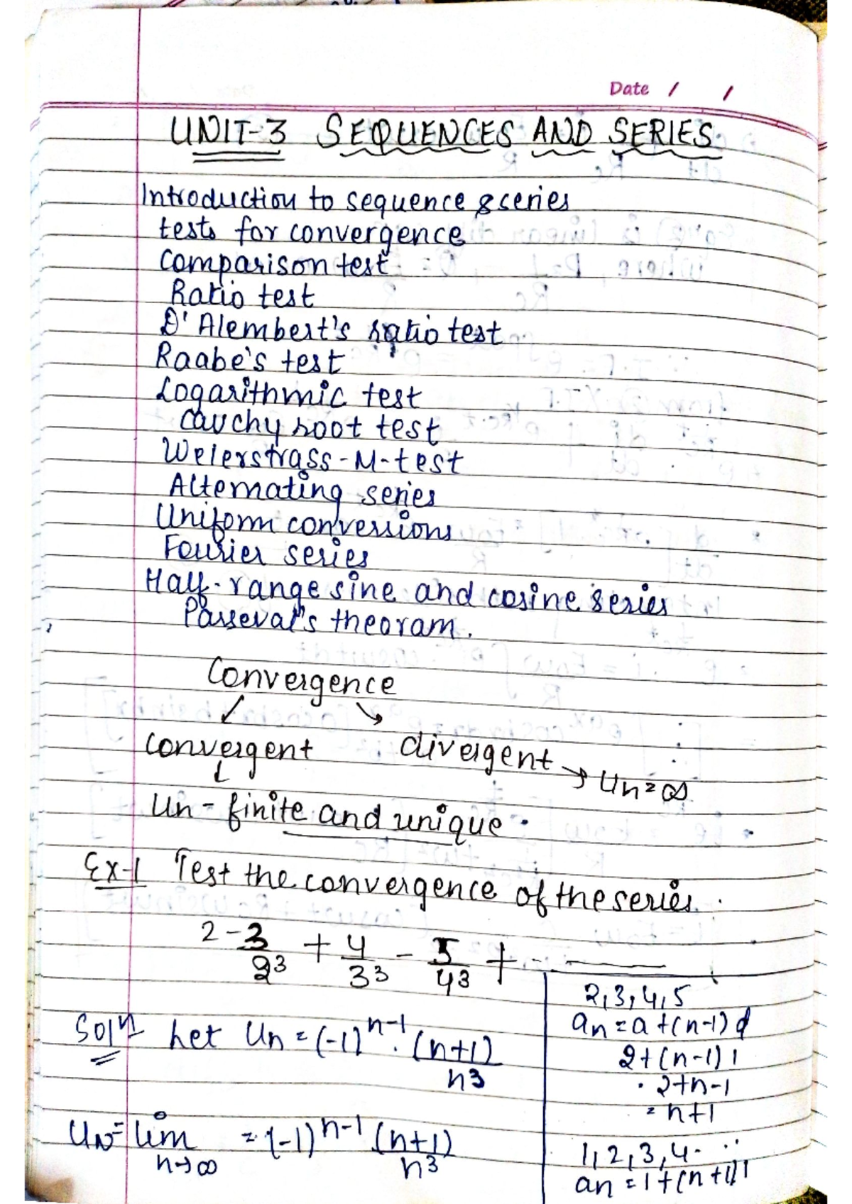 Unit 3 maths - Very helpful - Btech - Studocu