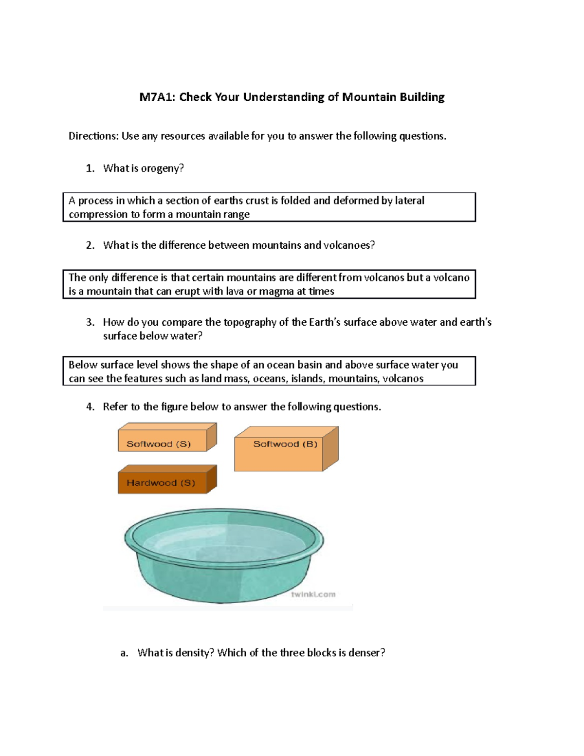 M7A1 - Check Your Understanding of Mountain Building Morgan Nicely ...