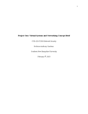 CYB 220 Module 3 - CYB 220 Module Three Activity Template You are ...
