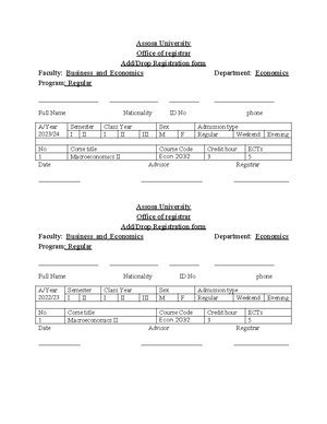 Jimma all subject mid exam 1st semester - all courses - Studocu