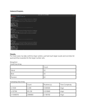 Cs435-h1 - These are the Questions. - CS 435, Online Homework 1 Dr. David Nassimi Algorithms ...