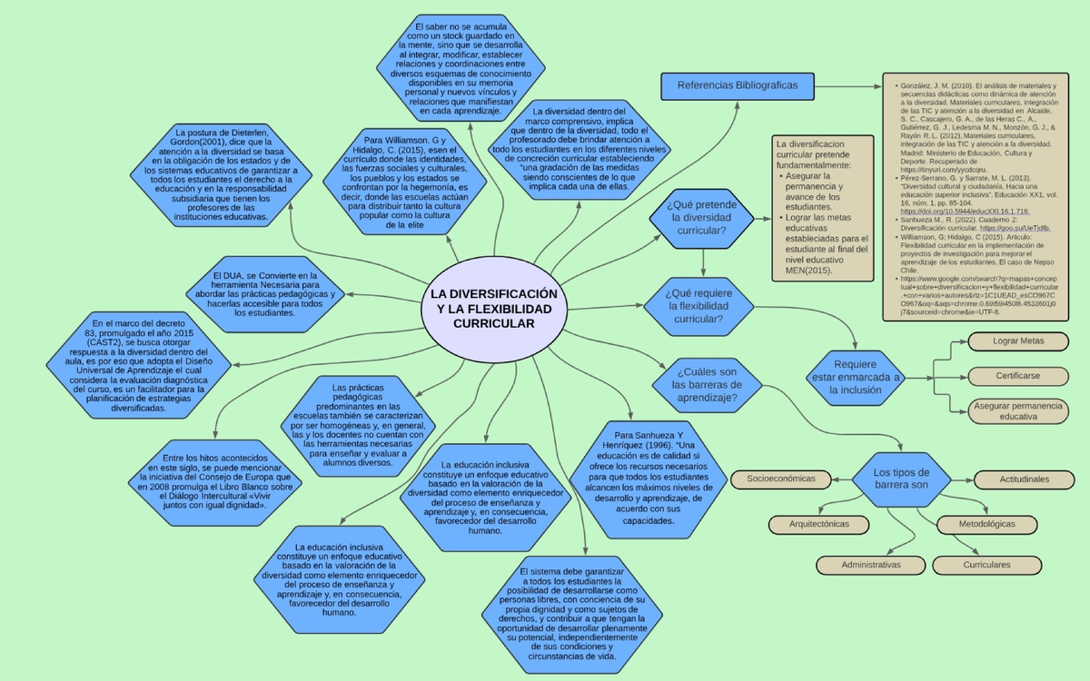 MAPA Conceptual Sobre LA Diversidad Y Flexibilidad Curricular DE Monica Bedoya 2023 - Studocu