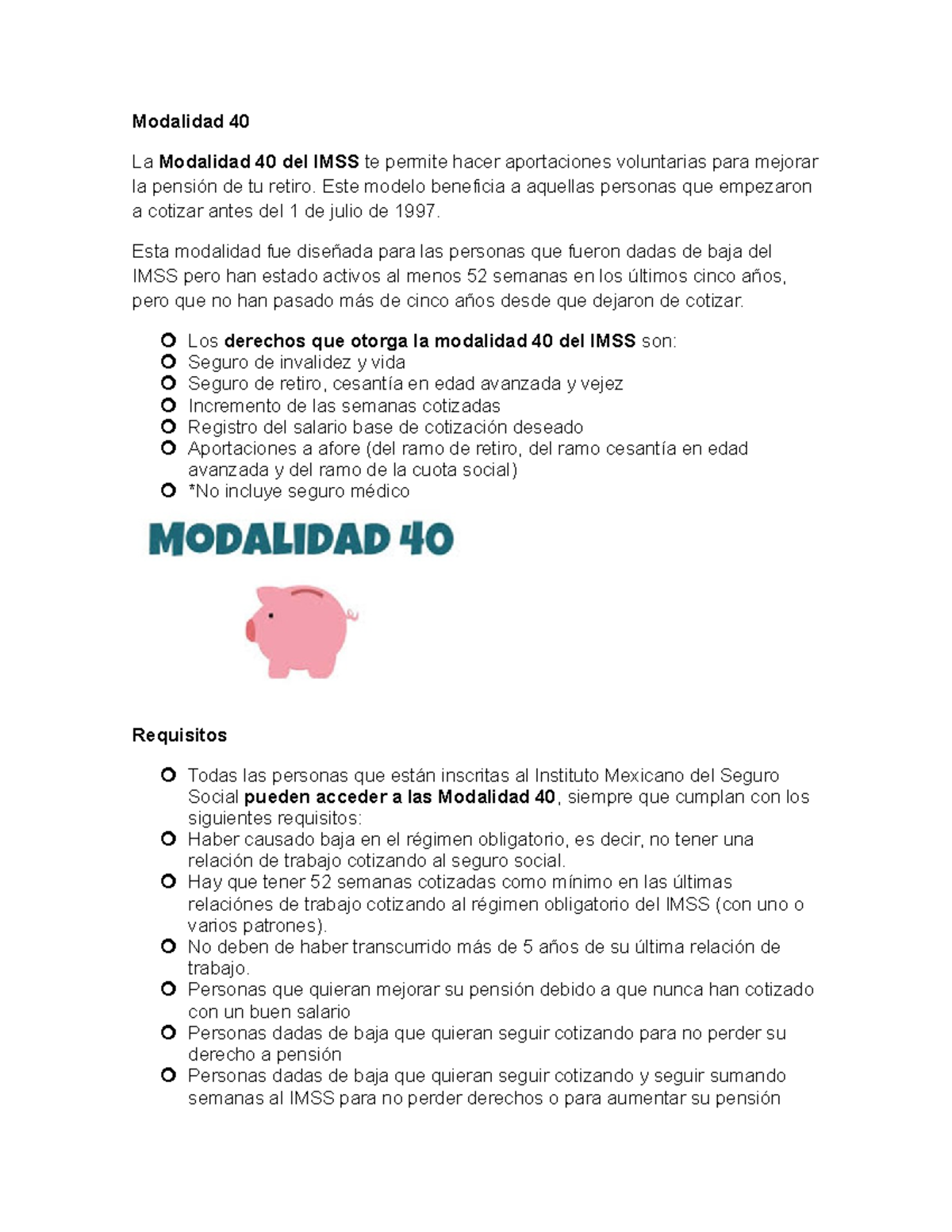 Modalidad 40 - Conceptos escenciales fundamentos legales ley de seguro ...