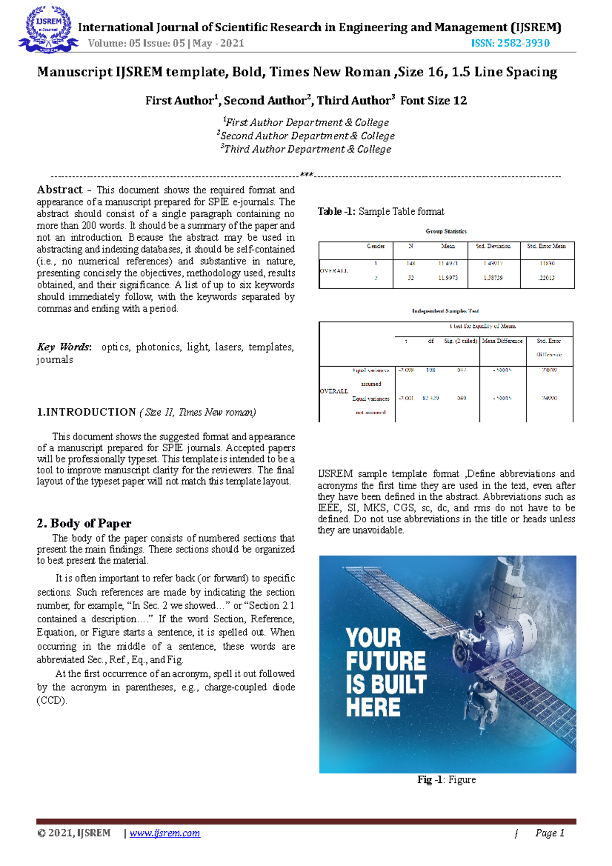 Ijsrem-Manuscript-Templatehfurbrudbr djd8rbdb did r d - International ...