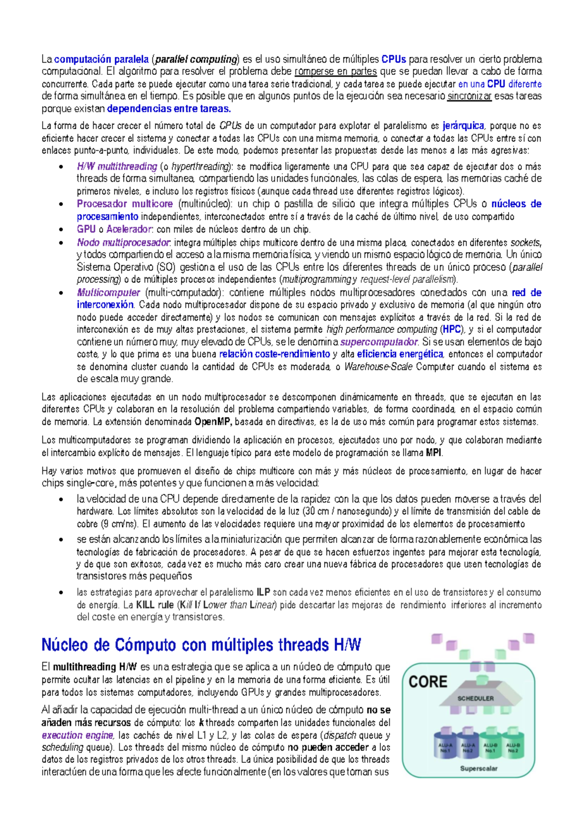 Computadores Paralelos T2 Apunts pdf calculo - La computación paralela ( parallel computing ) es ...