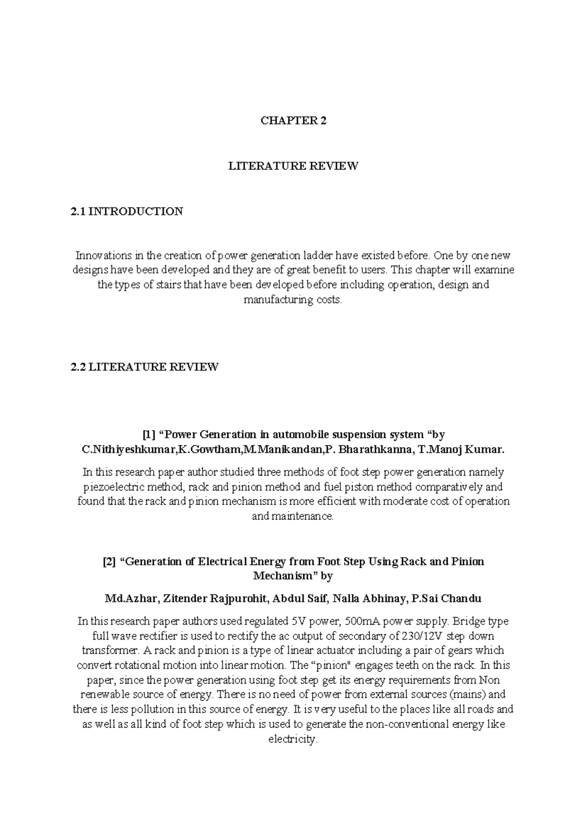 Chapter 2 Literature Review - CHAPTER 2 LITERATURE REVIEW 2 ...