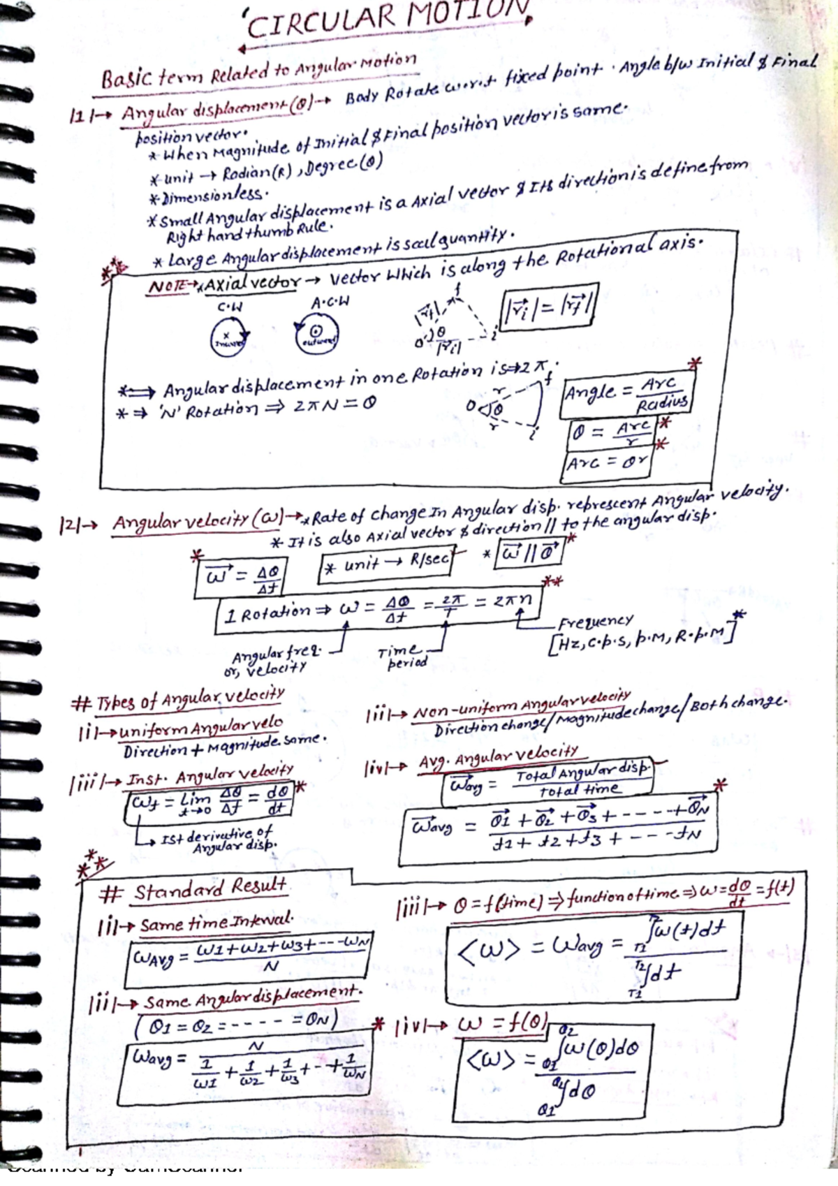 Circular motion - Notes - Reactor Physics - Studocu