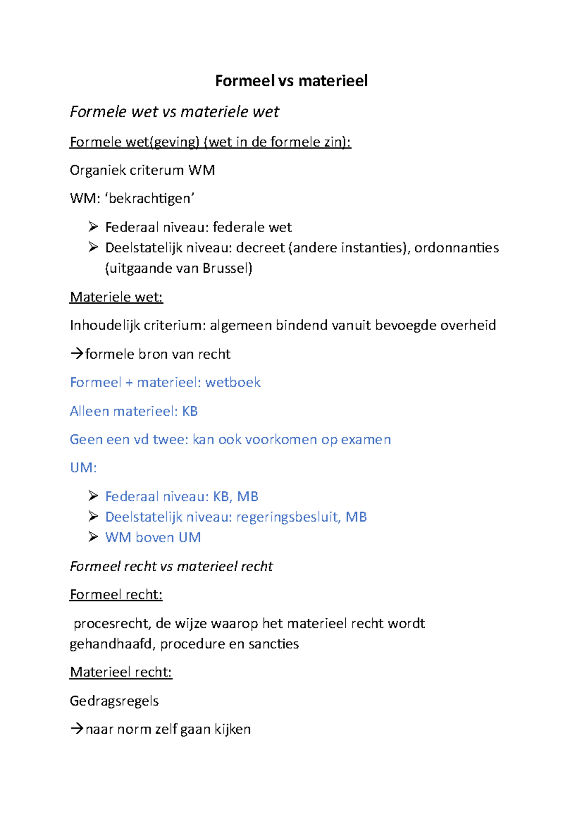 Formeel vs materieel - verschil formele en materiele wet, overzicht ...