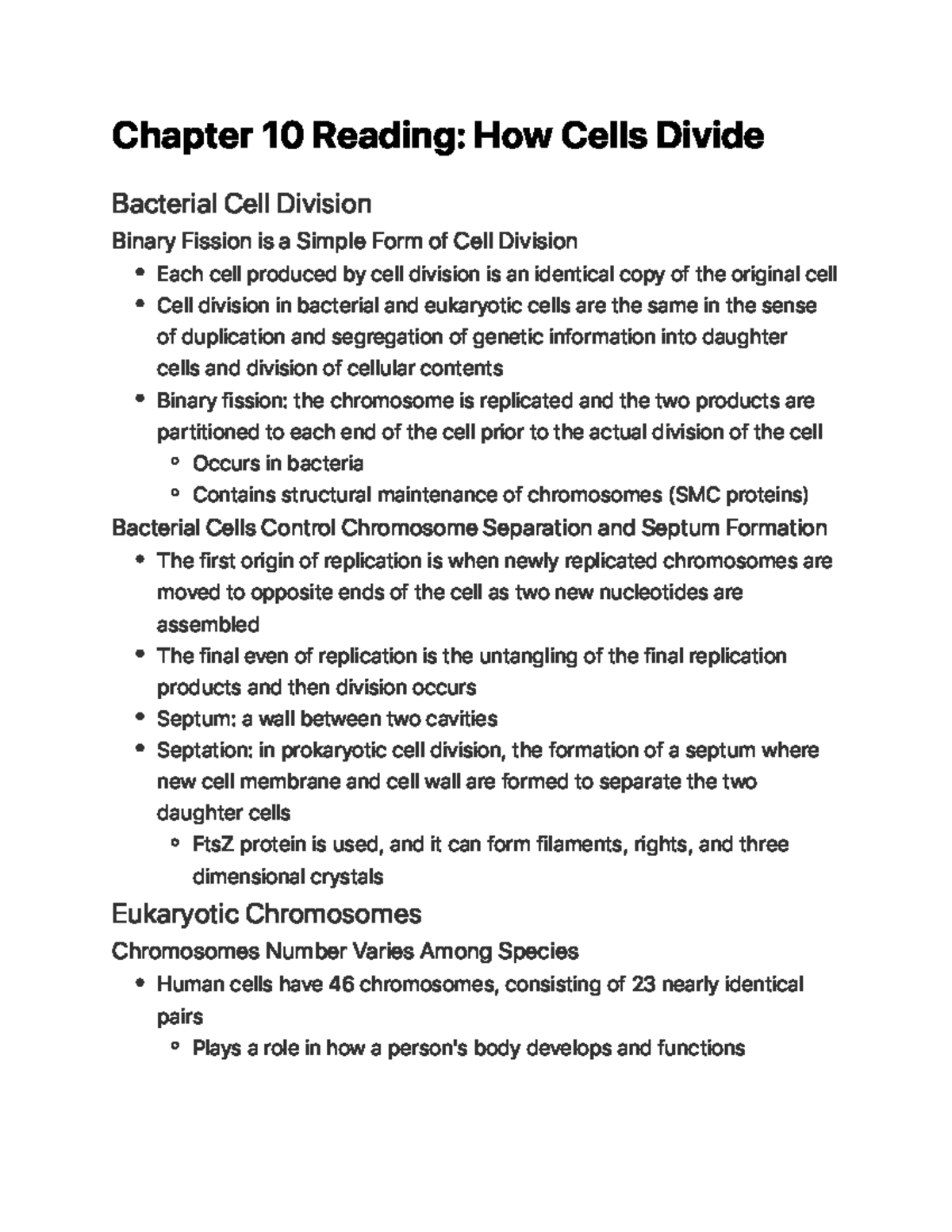 Chapter 10 Reading How Cells Divide - C h a p te r 1 0 Re a d i n g : H ...