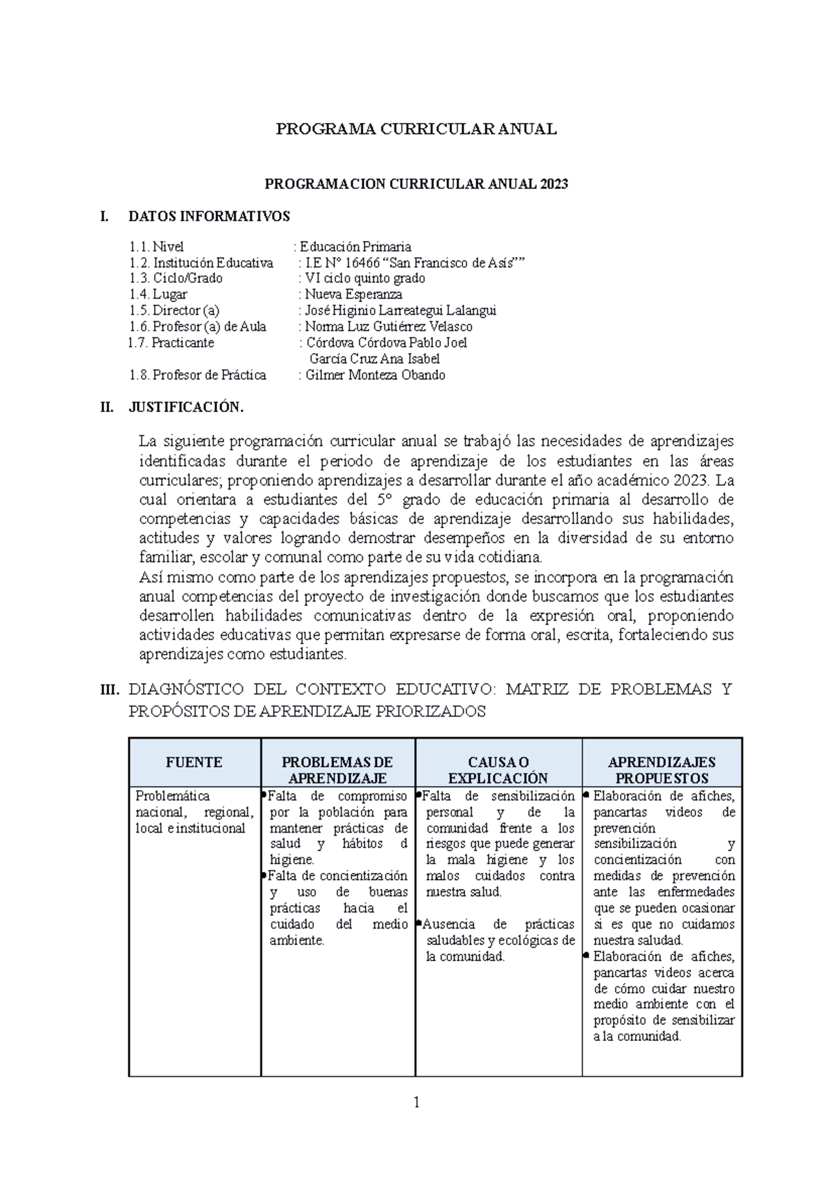 Programacion Curricular Anual-ANA Isabel - PROGRAMA CURRICULAR ANUAL ...