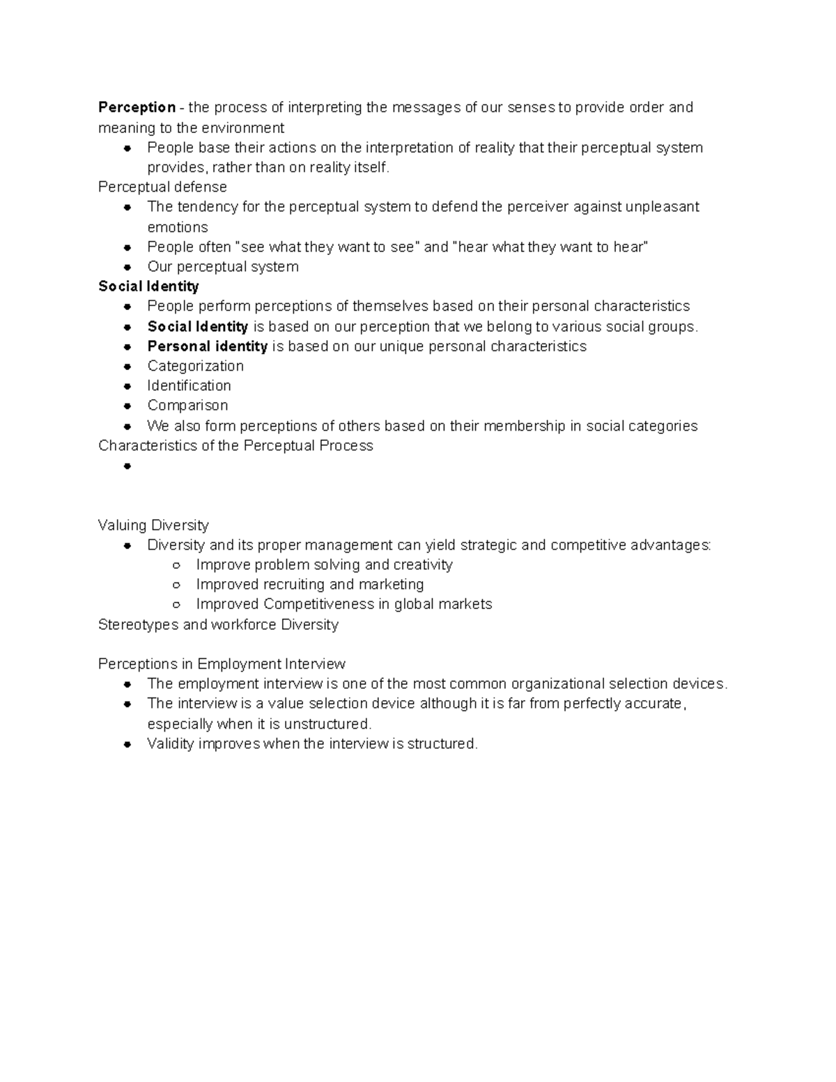 Chapter 3 - Notes in class and definition, participation example are ...