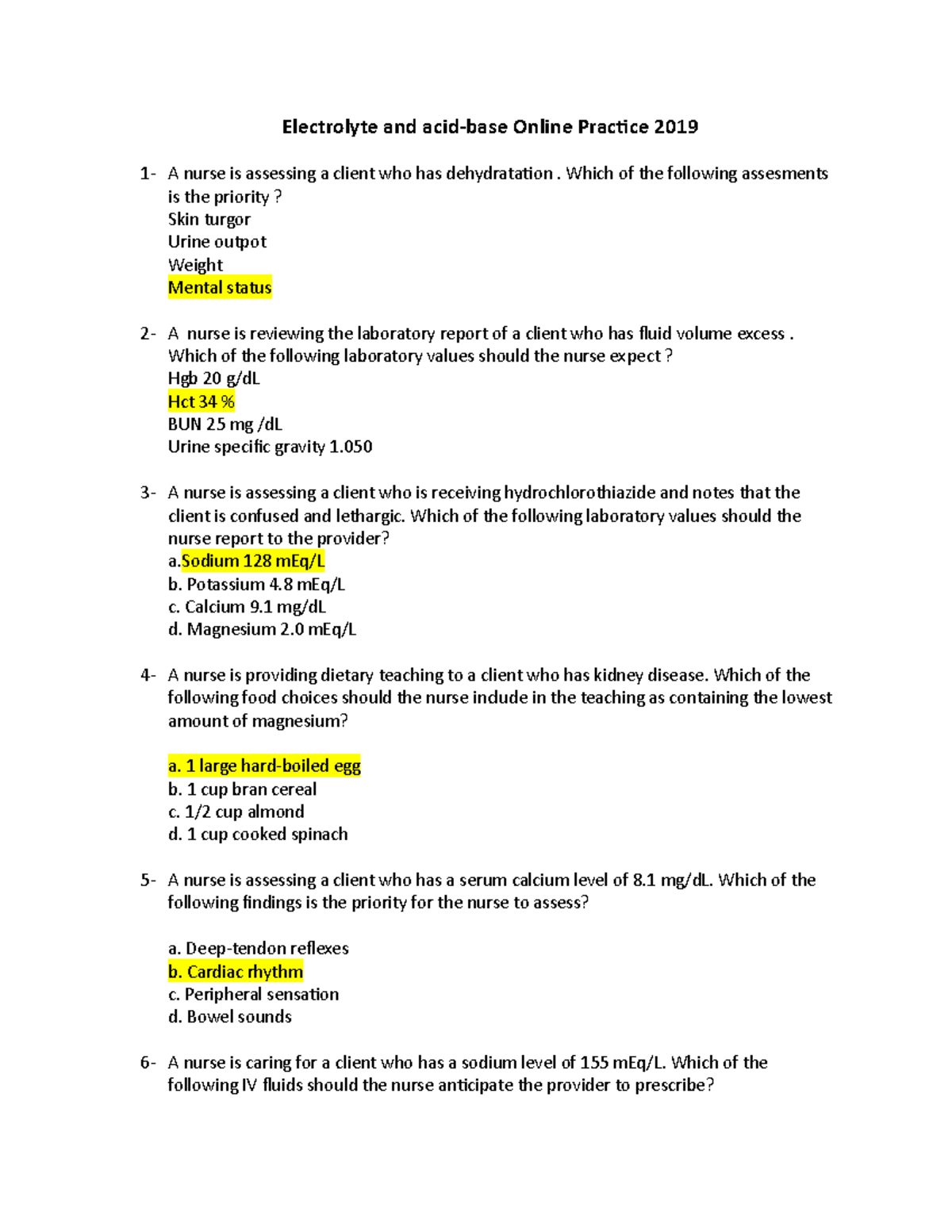 Electrolyte and acid : immune : - Electrolyte and acid-base Online ...