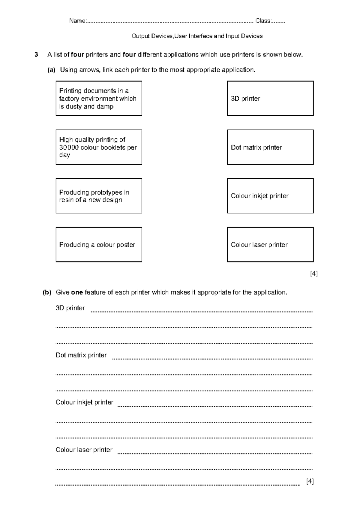 Output-User Interface and Input Devices Revision - - Studocu