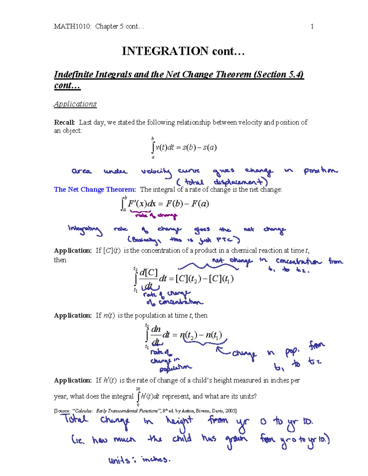 Week 11.1 (5 - Lecture note - Practice material - INTEGRATION cont ...
