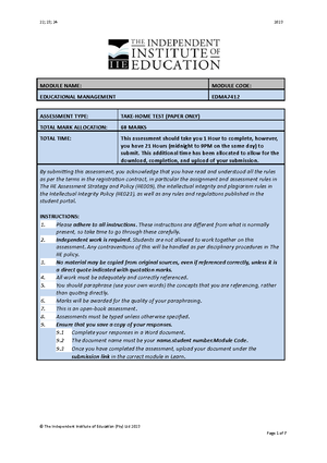 EDMA 7412 MO - Module outline - Educational Management EDMA 7412 MODULE ...