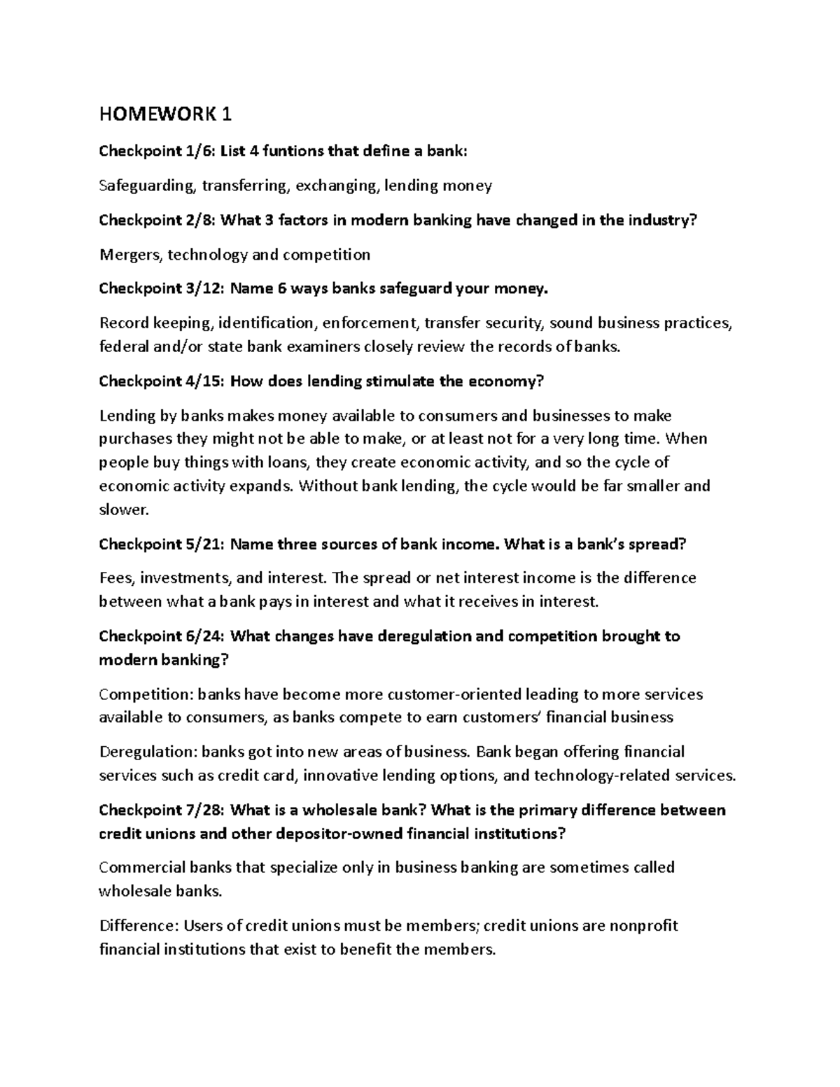 Homework 1 - ádas - HOMEWORK 1 Checkpoint 1/6: List 4 funtions that ...