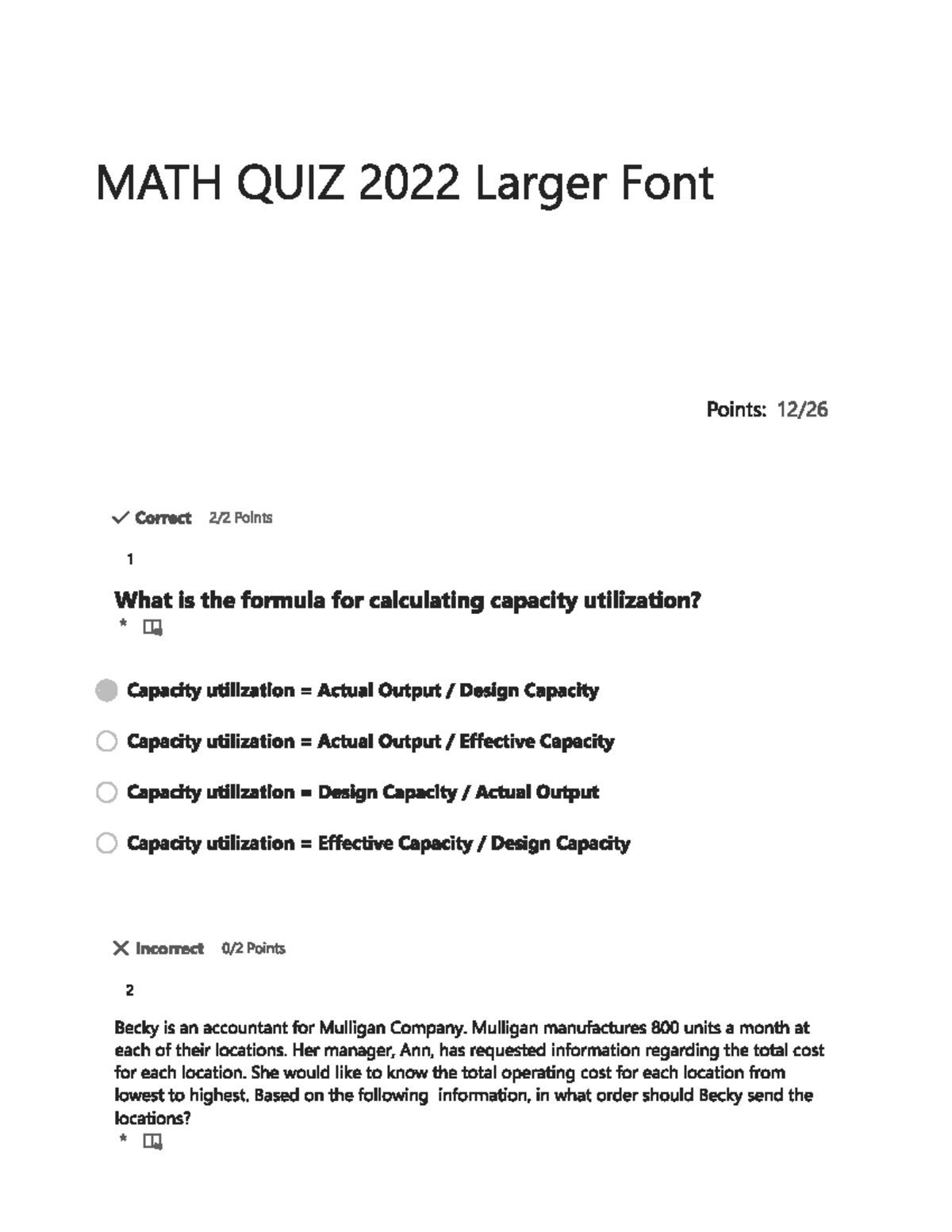 C720 Math Test - Failed Math Test for reference - MATH QUIZ 2022 Larger ...