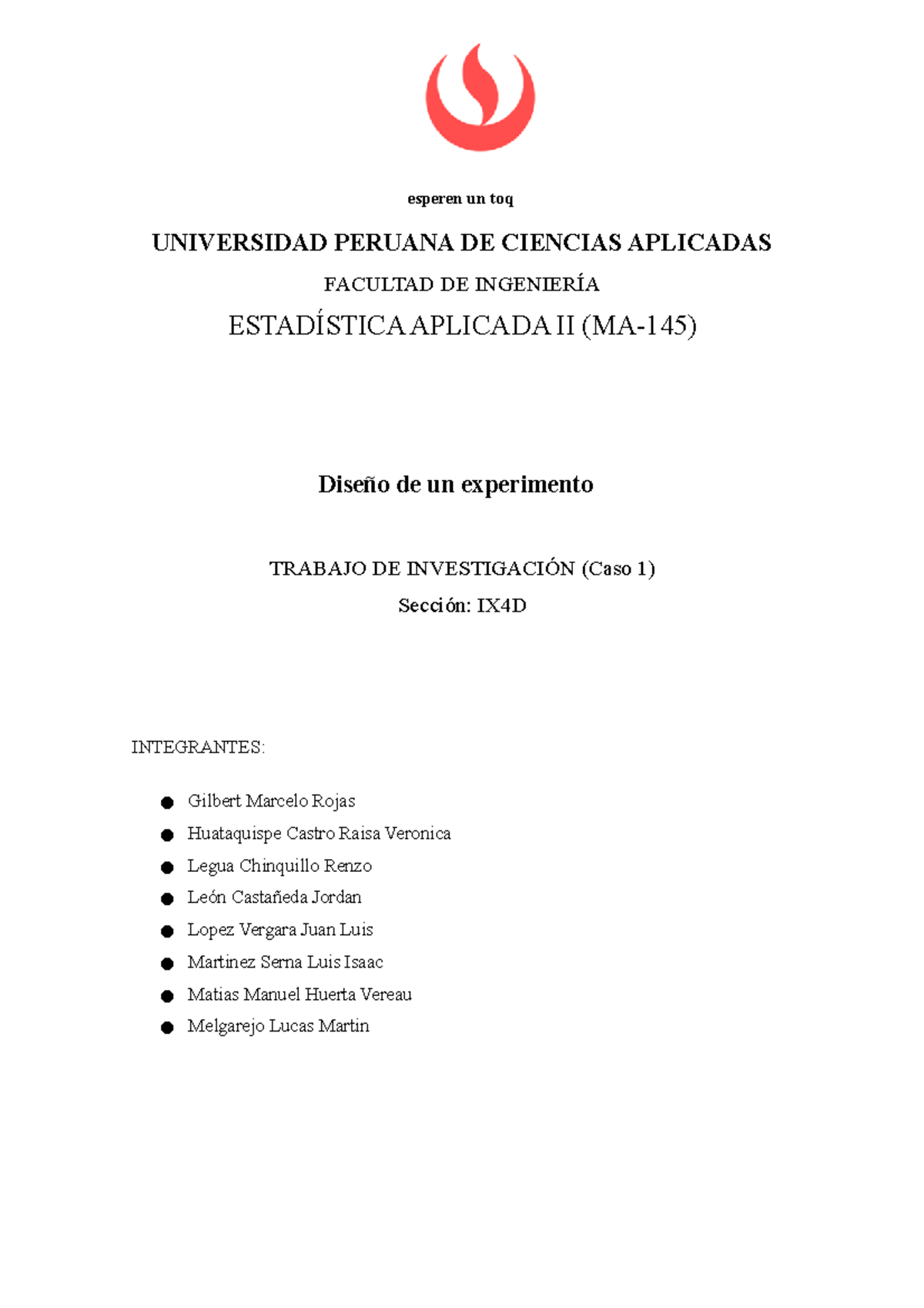 Caratula - Nota: 8 - Fundamentos de Marketing - UPC - Studocu