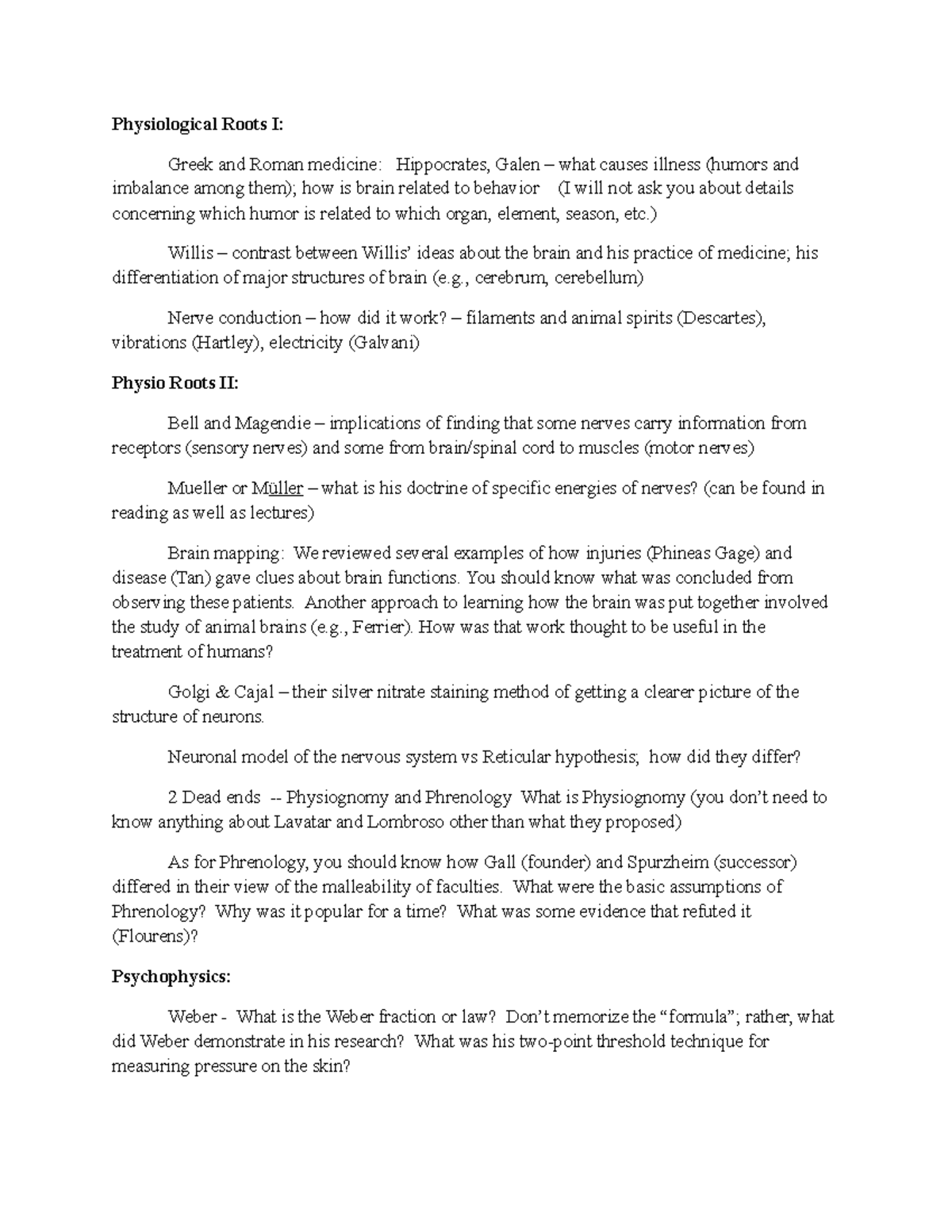 Quiz 2 topics - Physiological Roots I: Greek and Roman medicine ...