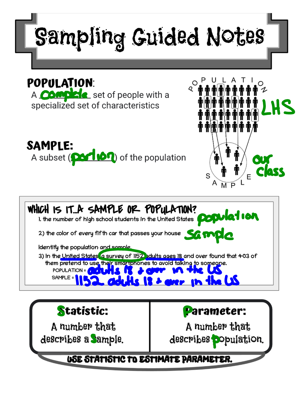 Sampling notes key - Studocu