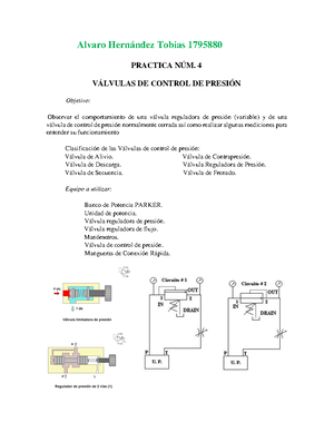 Practica 5 potencia fluida - UNIVERSIDAD AUTÓNOMA DE NUEVO LEÓN FACULTAD DE INGENIERÍA MECÁNICA ...