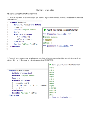 Separata de trabajo 07 – Estructuras condicionales múltiples - Ejercicios propuestos Alumno ...