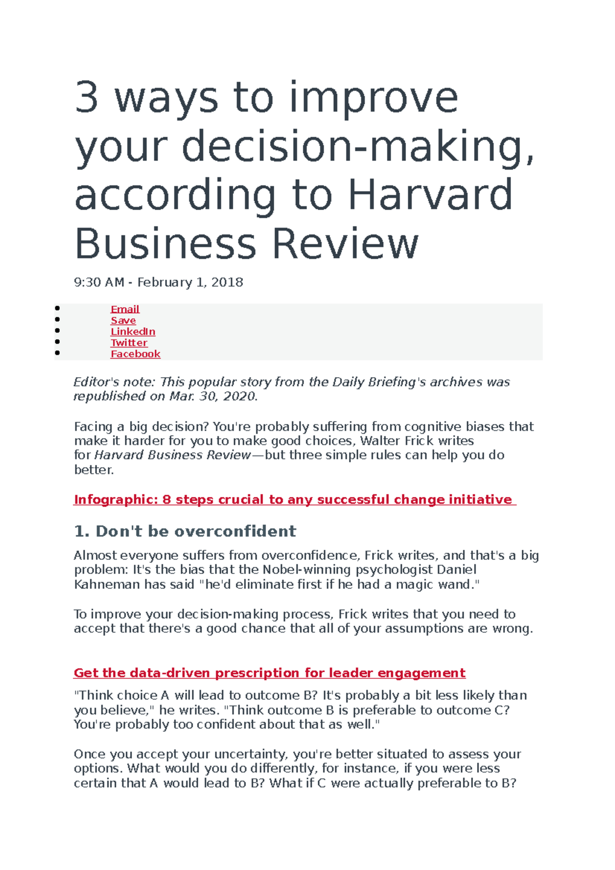 3 ways to improve your decision - 3 ways to improve your decision ...