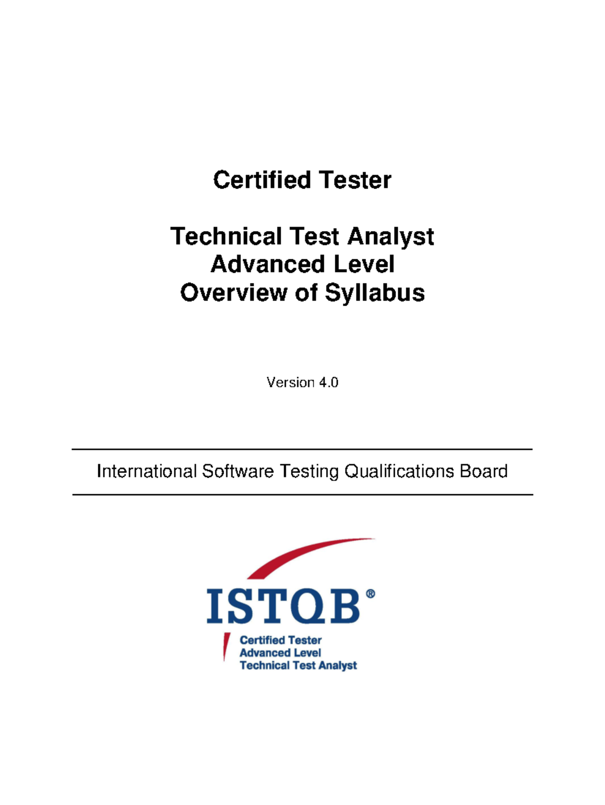 Inbound 8929887627372881290 - Technical Test Analyst Advanced Level ...