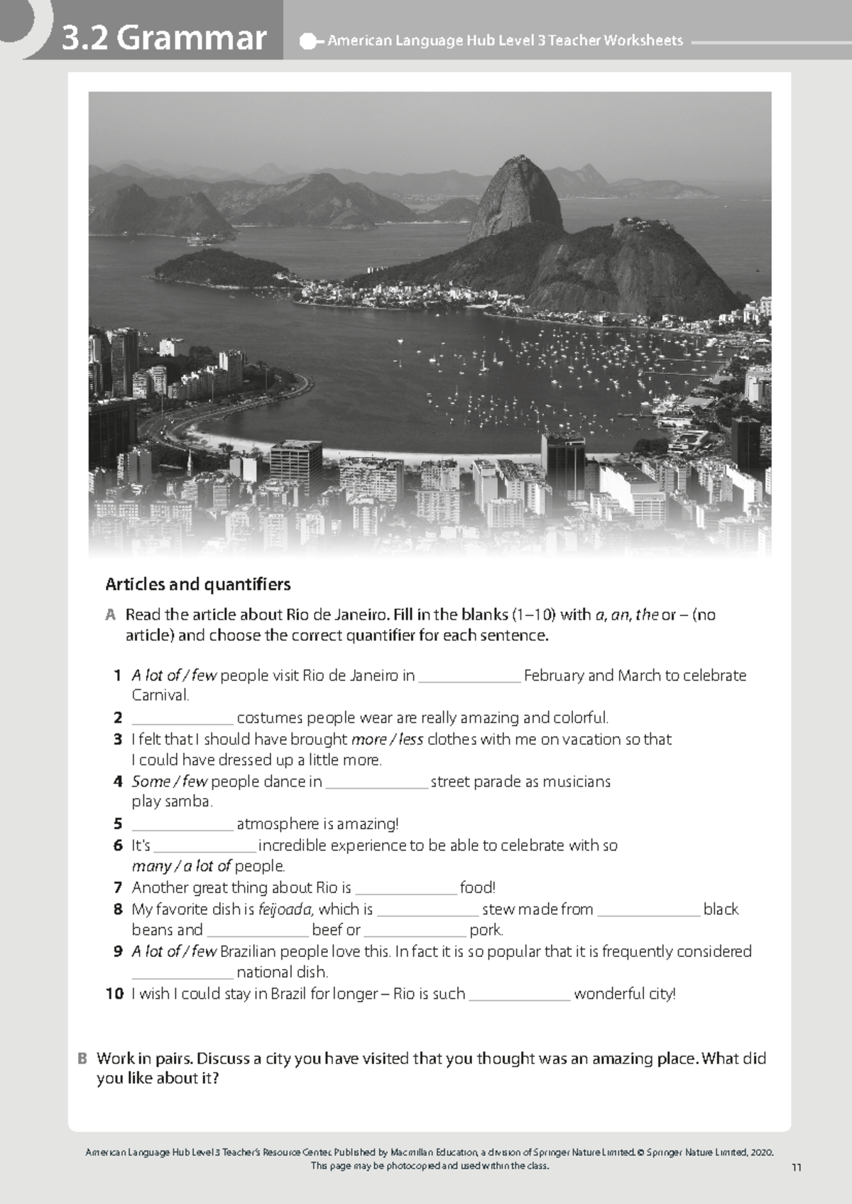 English 2 - Ingles - 11 3 Grammar American Language Hub Level 3 Teacher ...