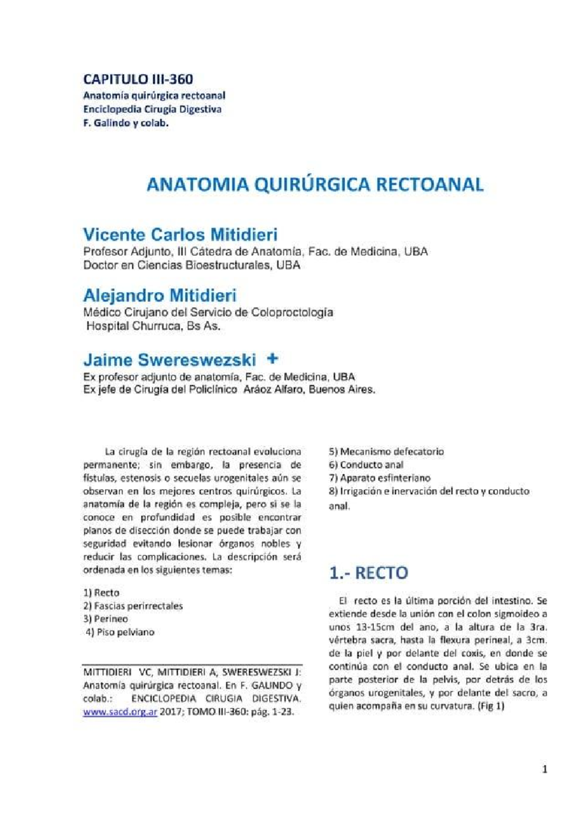Anatomía Quirúrgica de Recto y Ano - CAPITULO Anatomía quirúrgica ...