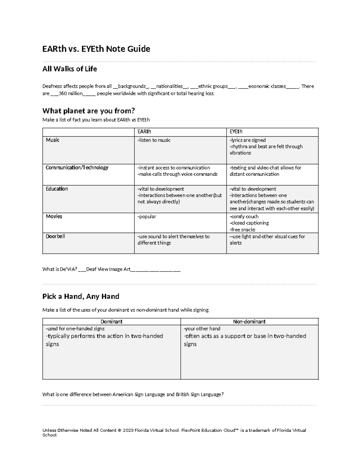 Earth vs eyeth note guide - EARth vs. EYEth Note Guide - Studocu