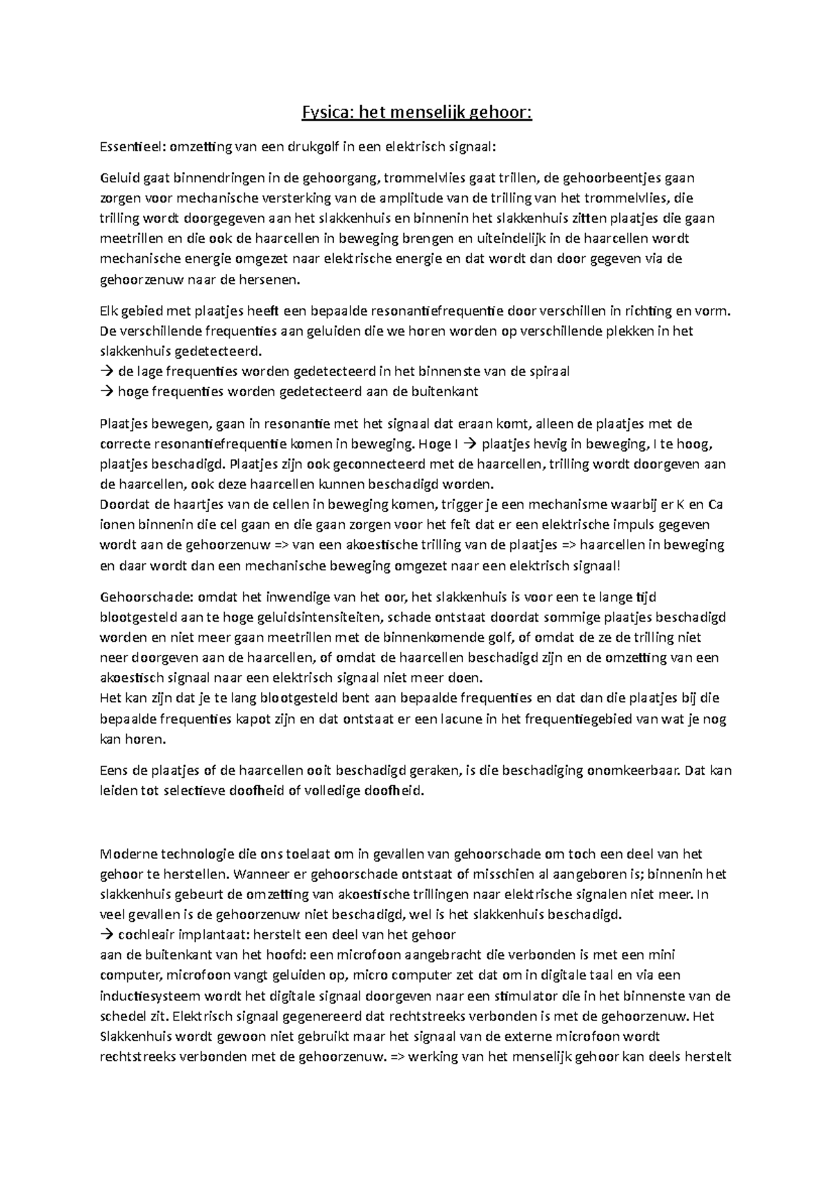 Gehoor - extra informatie - Fysica: het menselijk gehoor: Essentieel ...